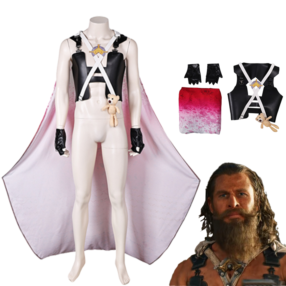 Dr. Dementus Mad Max Cosplay Costume Outfit Halloween Cape Leather Vest ...