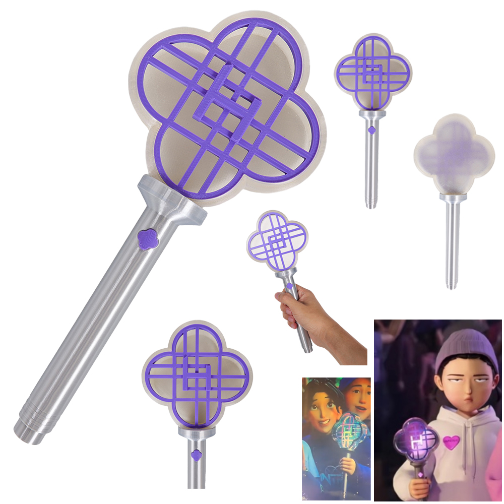 KPOP DEMON HUNTERS Girl Group Idol Cosplay Luminous Support Sticks ...